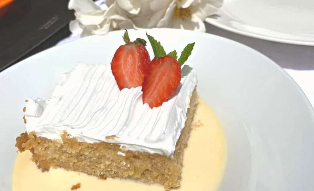 Eggless Tres Leche Cake - KitchenVile