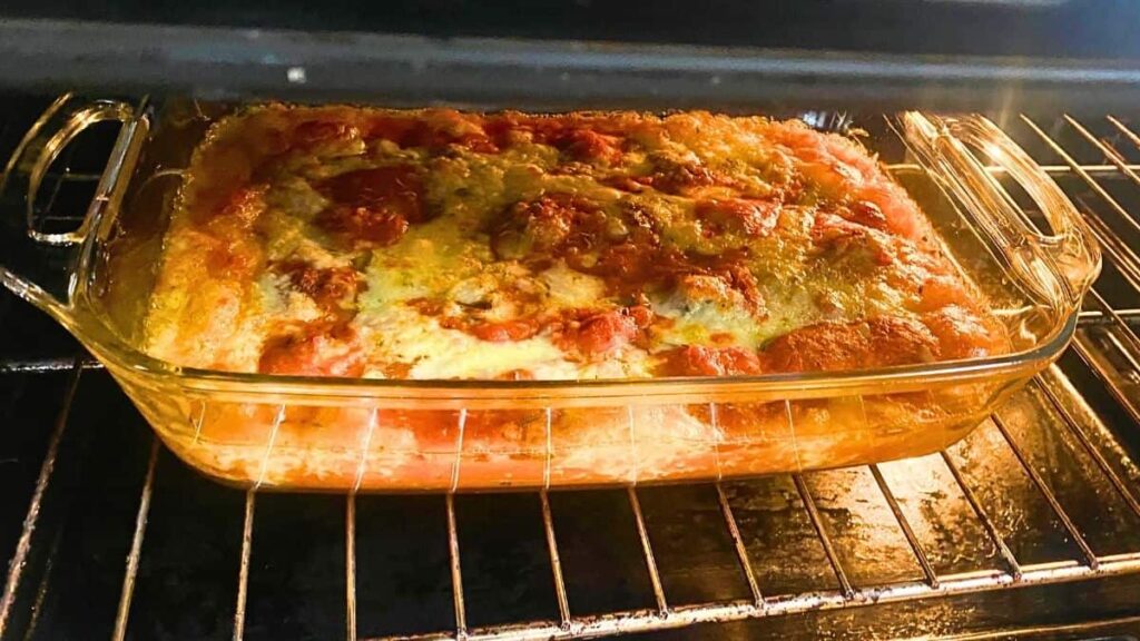Easy Baked Meatball Parmesan Casserole - KitchenVile